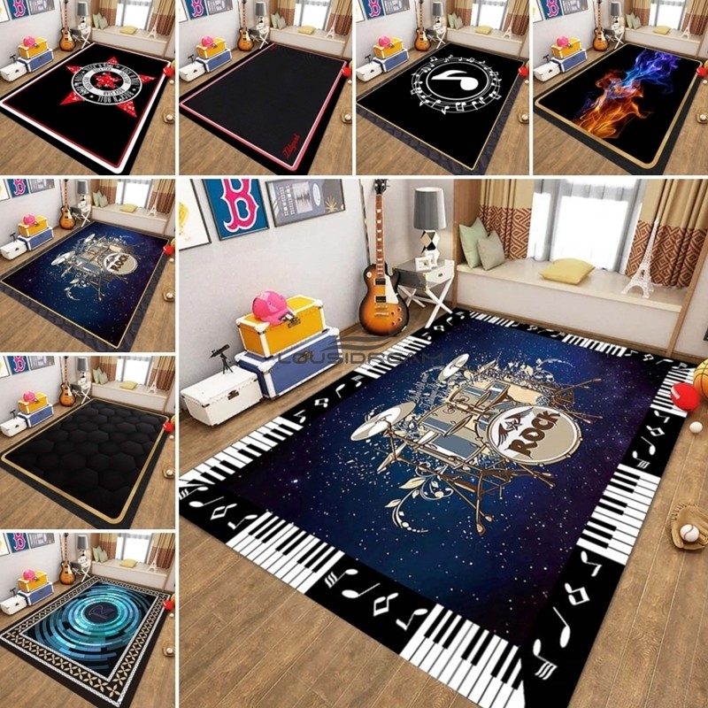 Carpet floor mats rock band carpet soundproof drum mats, electronic ...