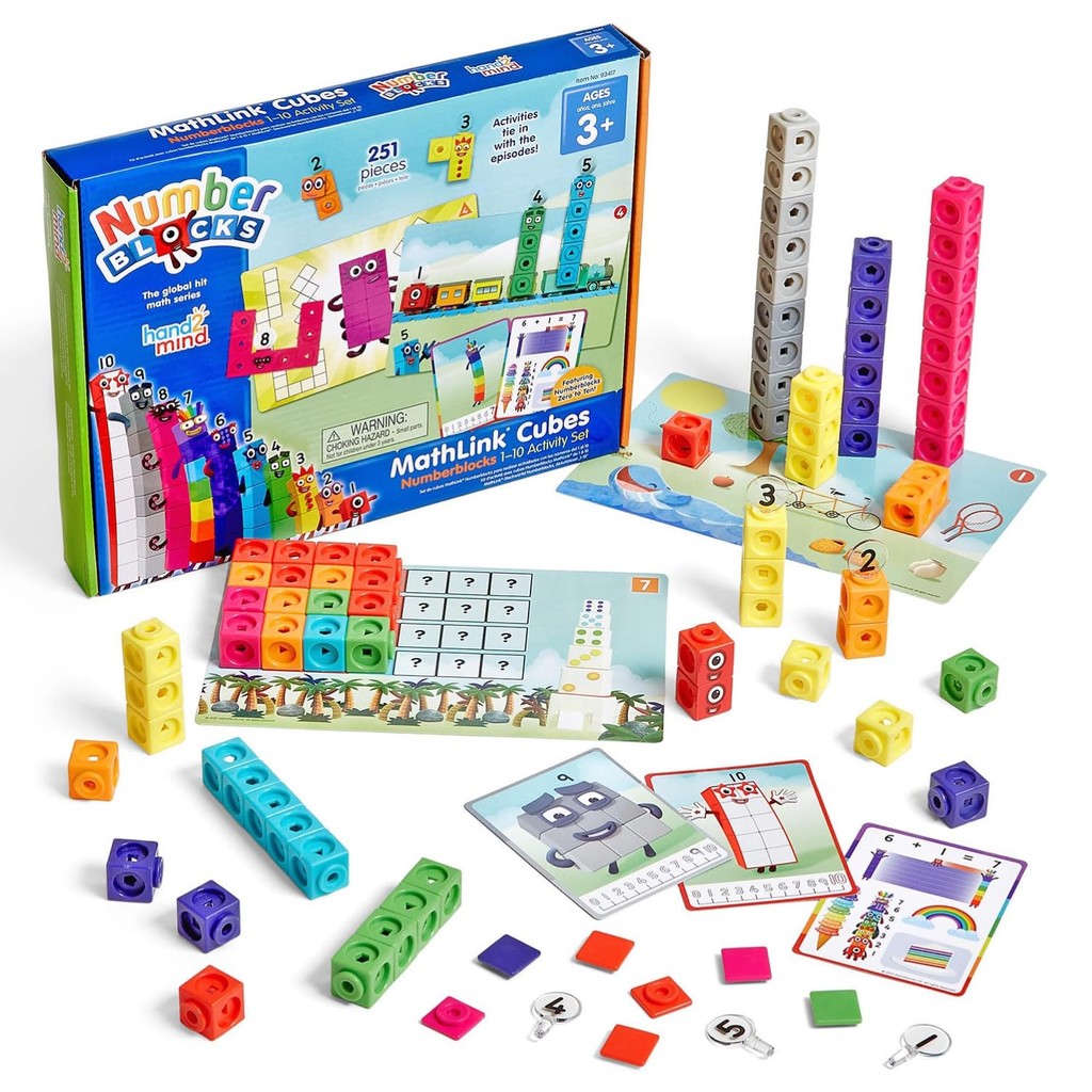 Numberblocks MathLink Cubes 1-10 Cube 100pcs Activity Set Math Toys ...