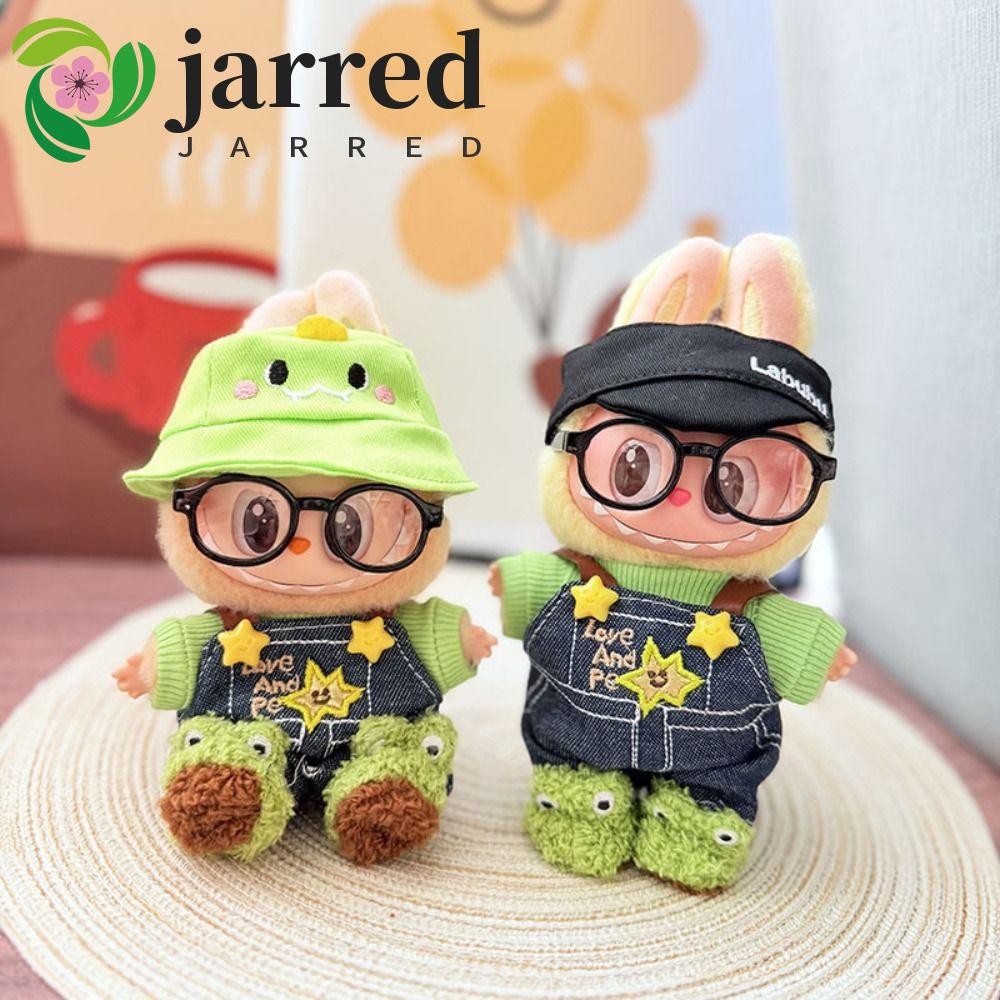 JARRED Labubu Doll's Cloth, Frog Scholar Jeans Overalls Crybaby Plush ...
