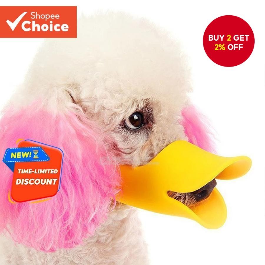 Dog Silicone Muzzle – Anti-Bite, Anti-Bark Duckbill Mask for Dogs ...