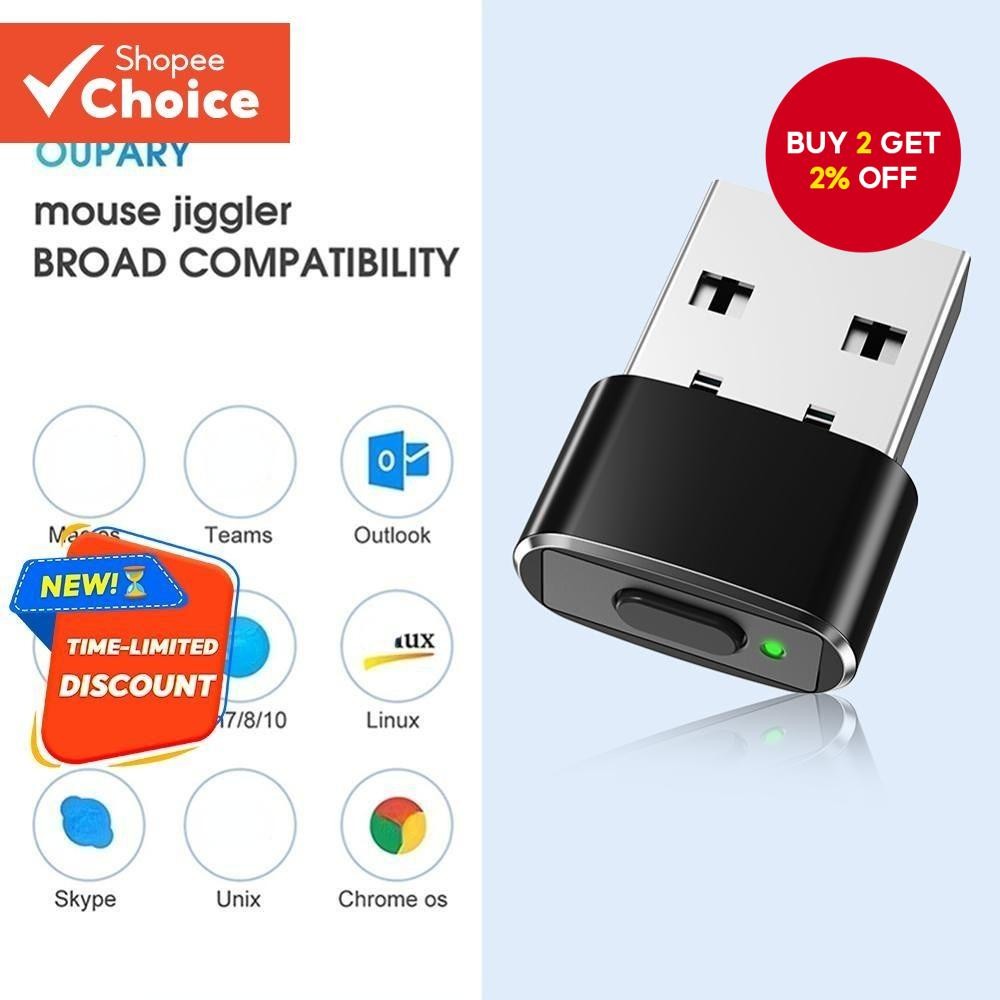 Mini Mouse Jiggler ON Off Button USB Mouse Movement Simulator for ...