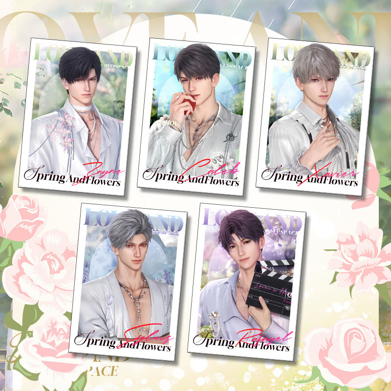 Love and Deepspace Spring and Flowers Series Polaroid Photo Card Caleb ...