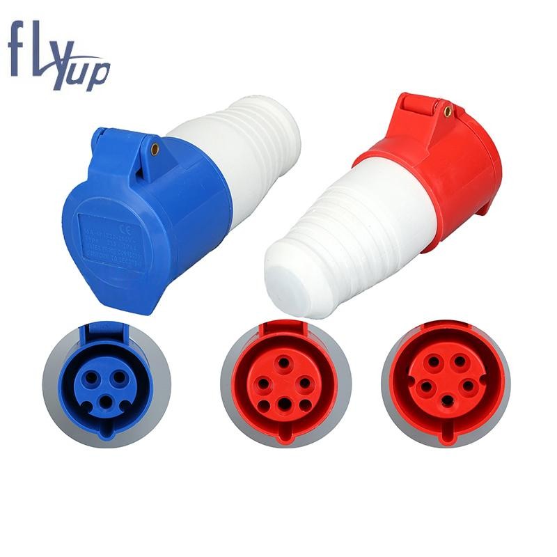 flyup 1 Piece 3PIN 4PIN 5PIN Industrial Plug And Socket Waterproof ...