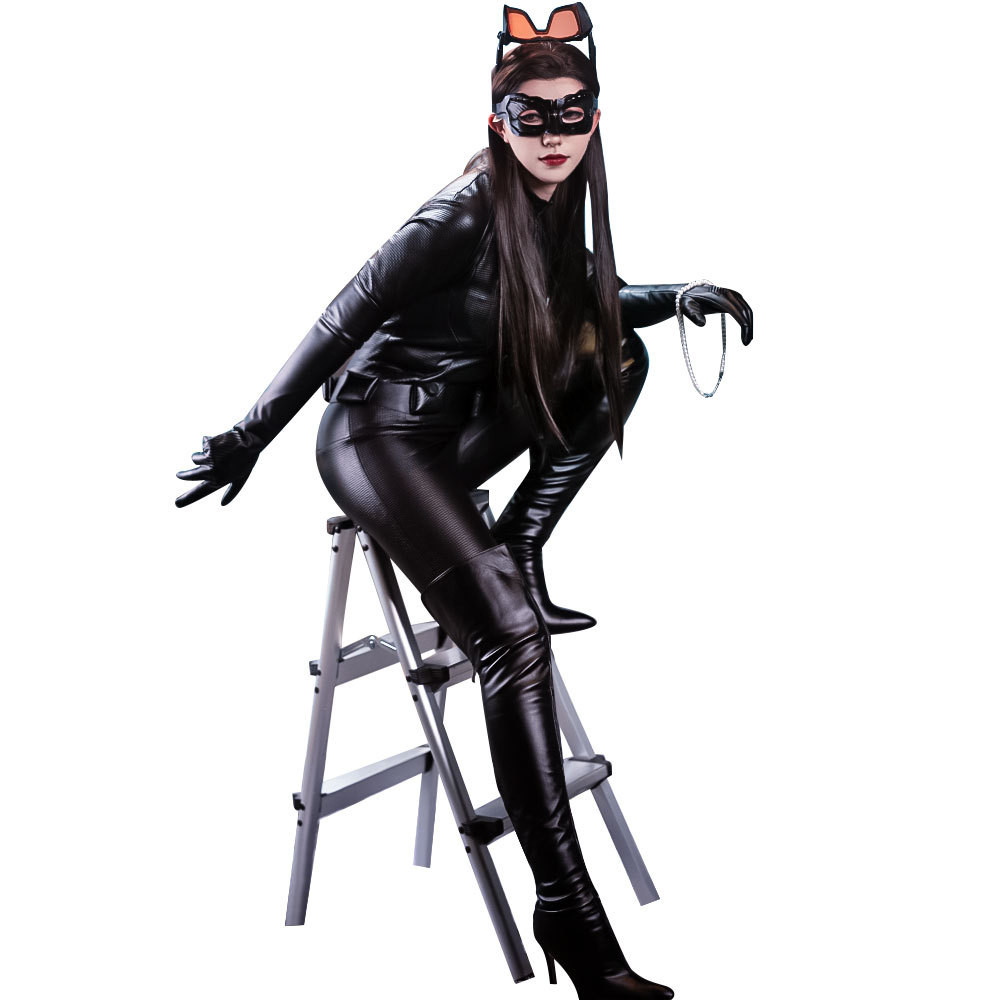 Batman The Dark Knight Rises Catwoman Cosplay Costume Halloween Selina ...