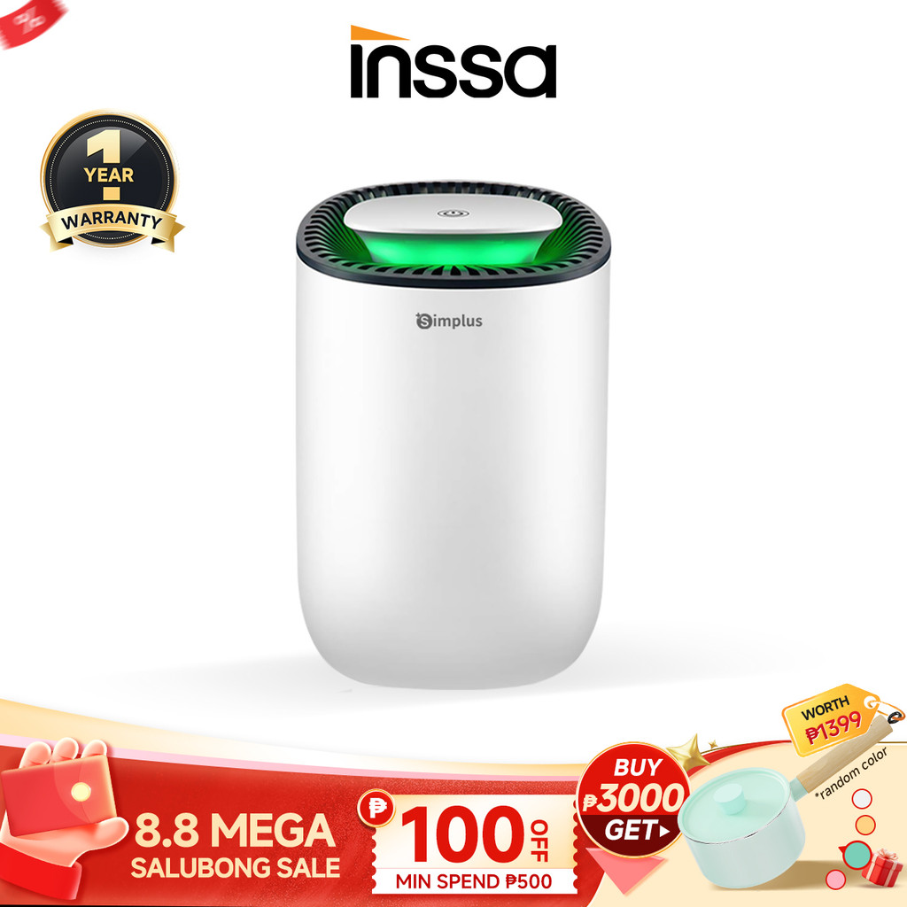 INSSA x Simplus Dehumidifier LiteDry One-click Dehumidification Large Capacity Water Tank ...