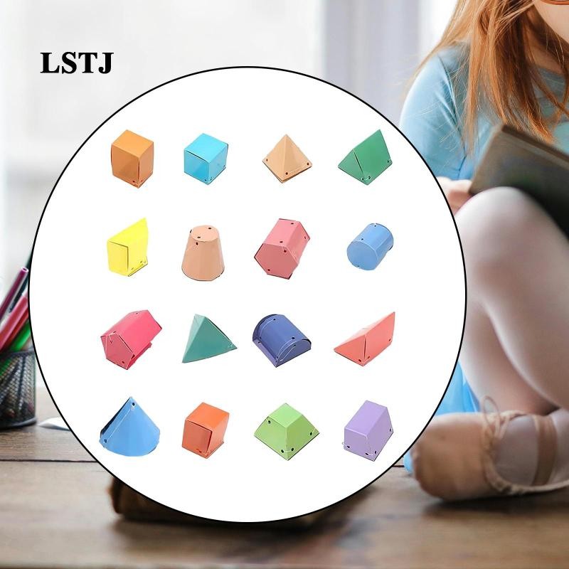 [Lstjj] 16Pcs Geometric Shapes Math Manipulative 16 Shape, Teacher Aids ...