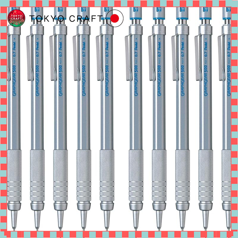 Pentel Sharp Pencil Graph Gear 500 0.7mm, 10 pieces PG517 | Shopee ...