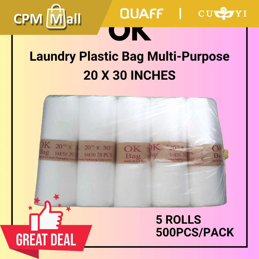 OK 16x24 | OK 20x30 Laundry Plastic Bag Multi-Purpose High Quality Bag ...