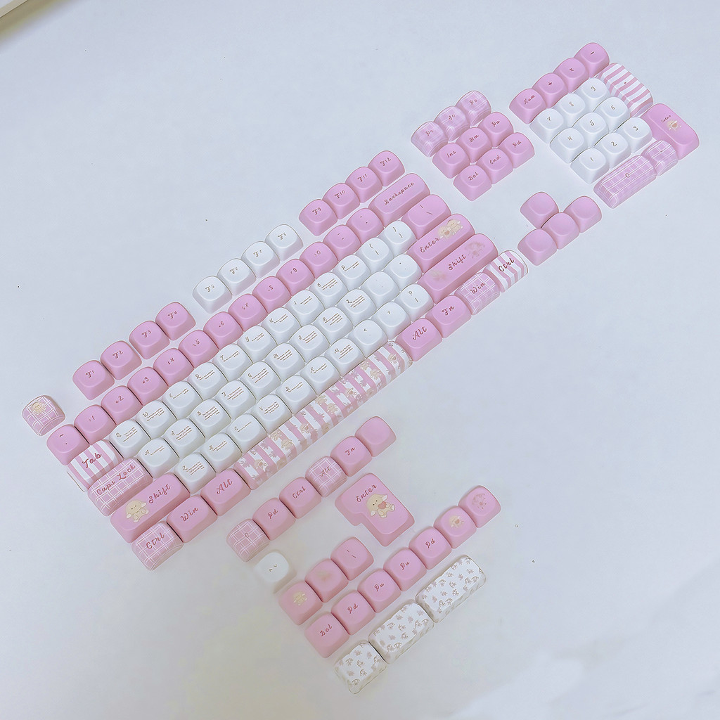 Lily Drooping Ear Rabbit Keycaps MOA Profile DYE-SUB PBT Artistic Form ...