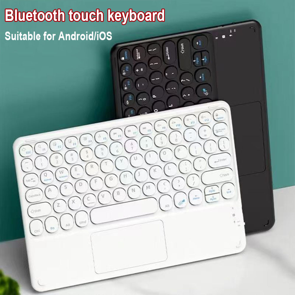 Wireless Bluetooth keyboard with touchpad, suitable for IOS and Android ...
