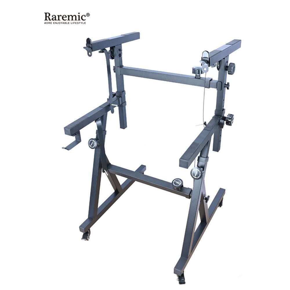 Double-layered Thickened Metal Z Keyboard Piano Stand with Wheels ...