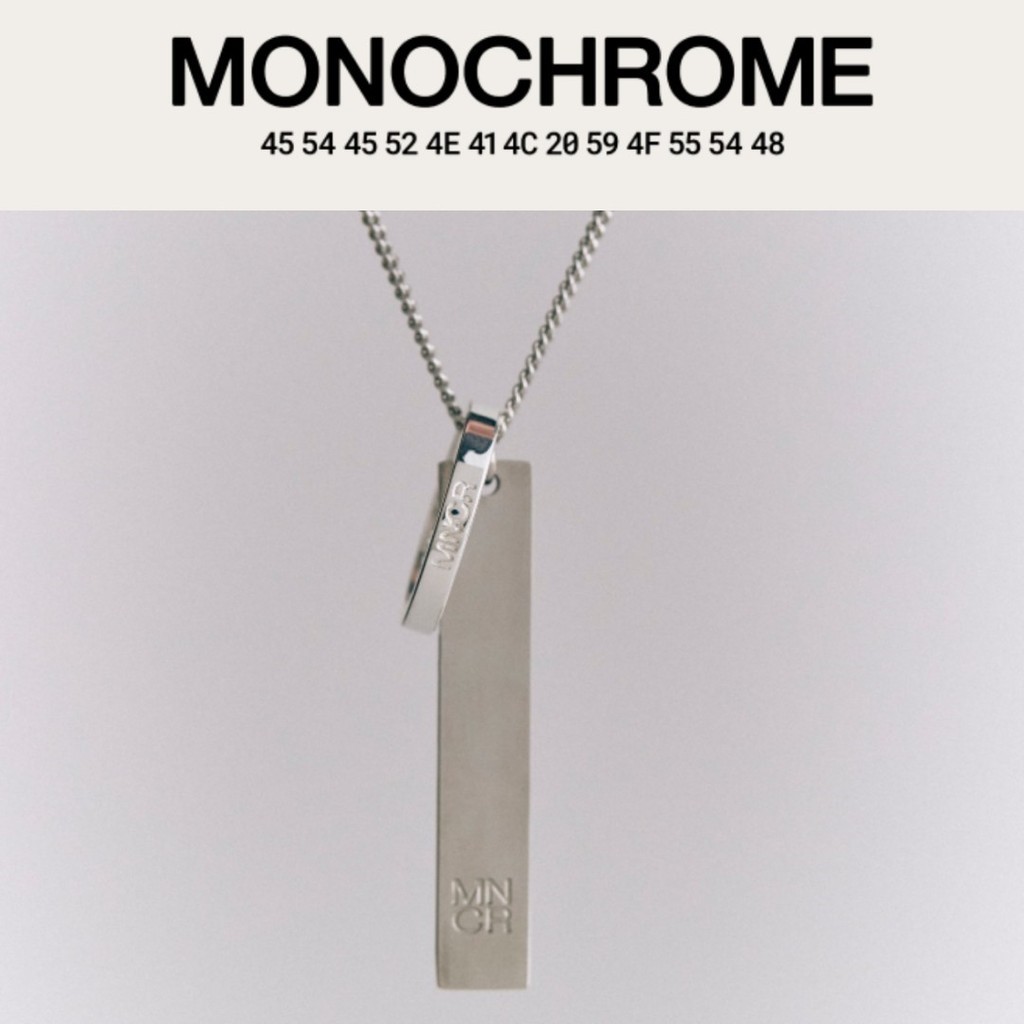 Kpop Idol Bangtan Boys MONOCHROME Chain Necklace ARMY Fashion ...
