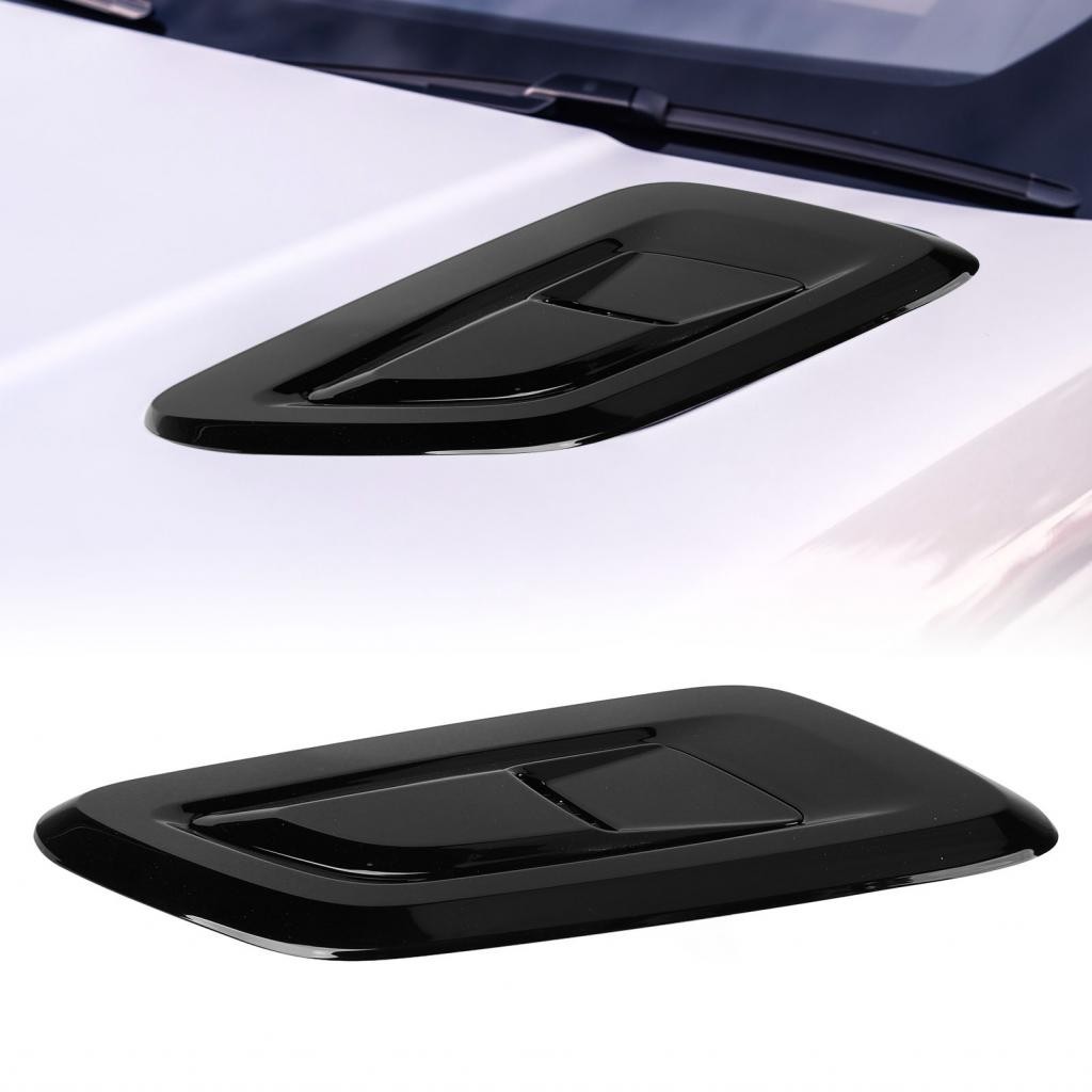 Yohooo Engine Hood Vent Cover Long Lasting Glossy Black Bonnet Air ...