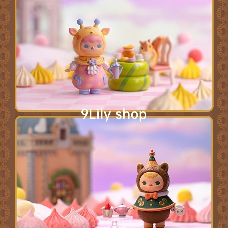 Genuine PopMart Pucky Elf Animal Tea Party Series Blind Box Birthday ...