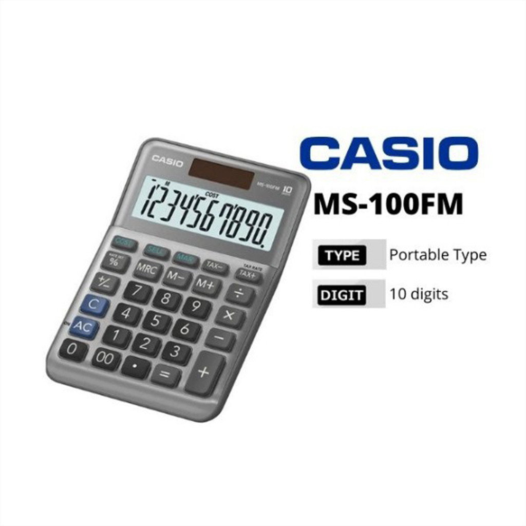 Casio MS-100FM | The Standard for Business | OFFICE | Calculators calculator for business 100% ...