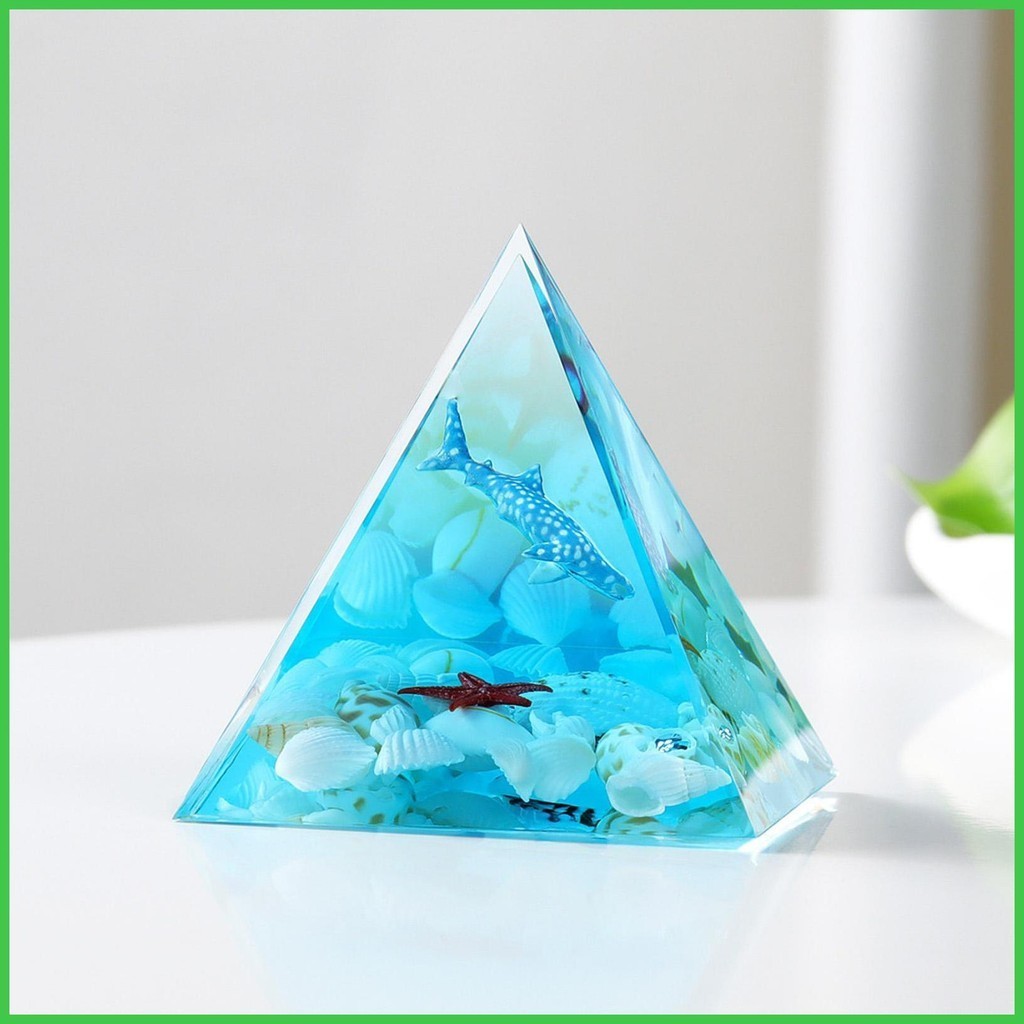 Pyramid Crystal Pyramid Night Lighting with LED Wooden Base ...