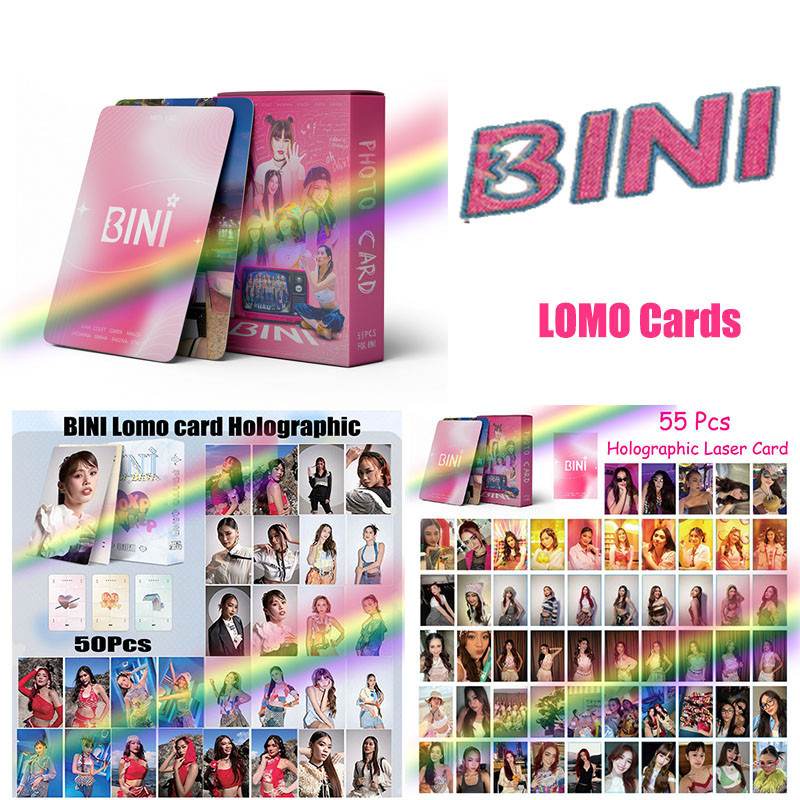 New Photocards Bini Lomo Cards Photo Card Holographic Bini Stickers ...