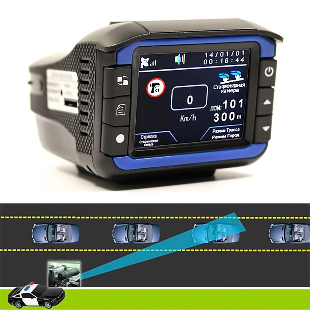 RQ+＞Car DVR Camera Recorder 2 In 1 Auto Car Anti Radar Detector Dash ...