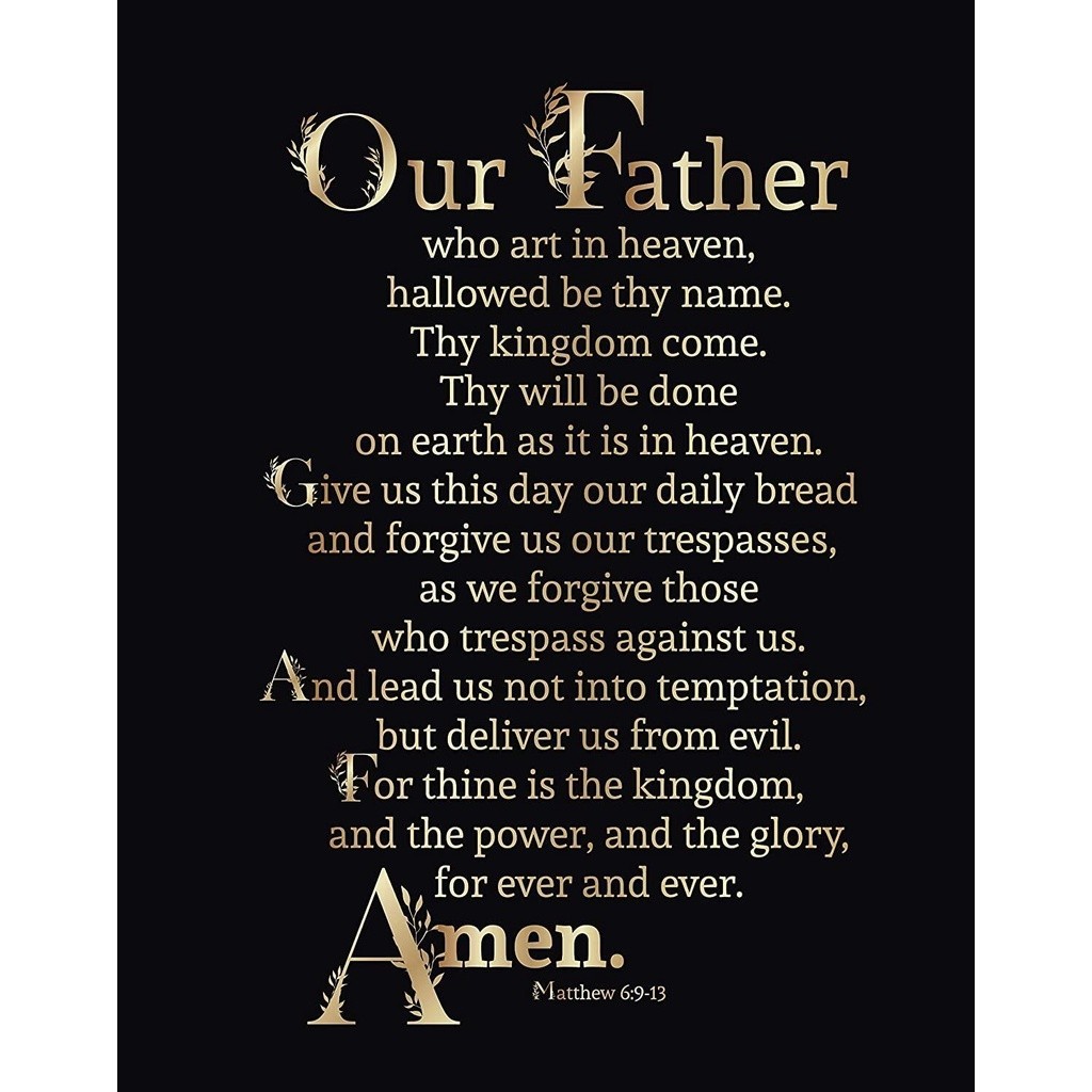 1 Piece Poster Lord’s Prayer Wall Art Christian Posters Scripture Wall ...