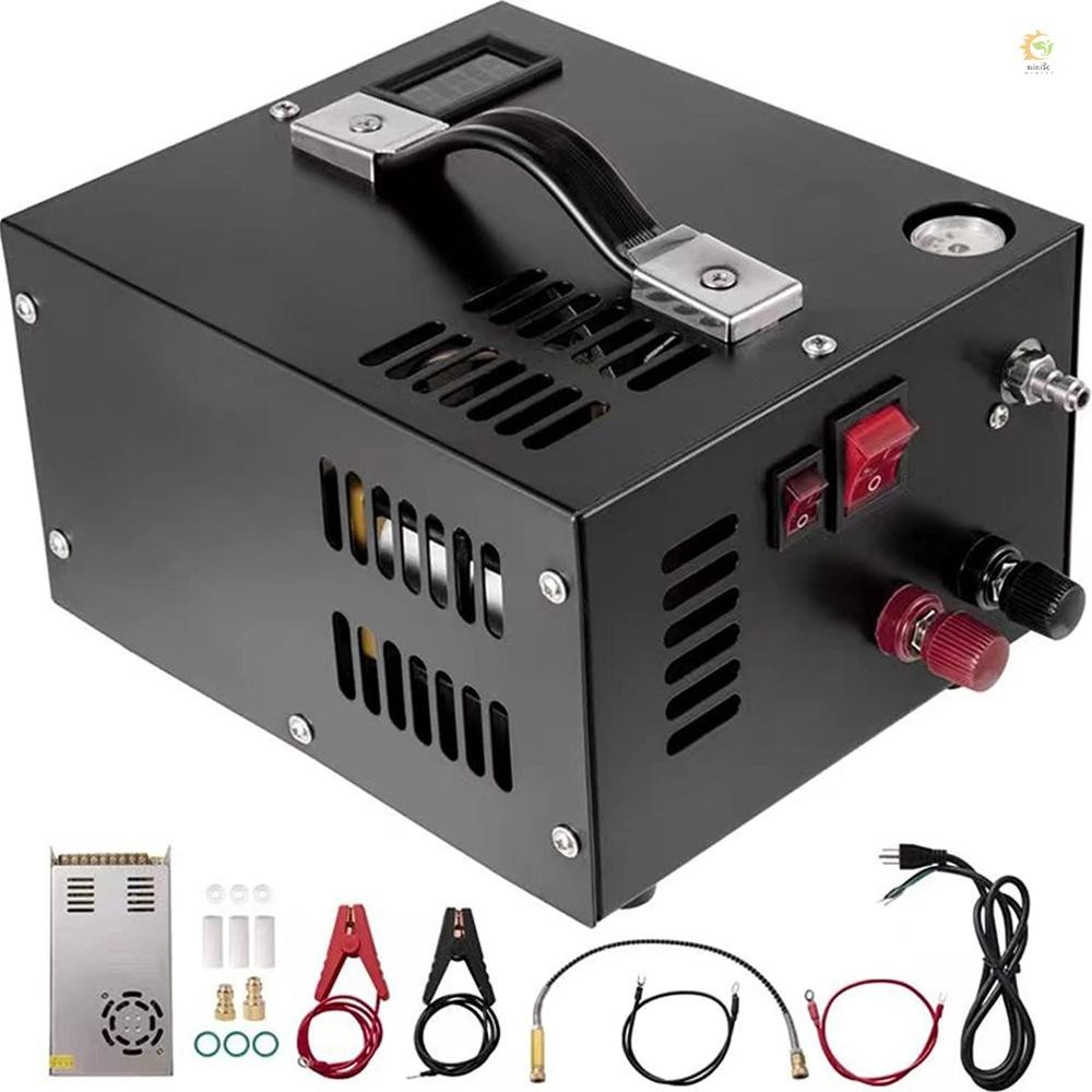 Mini3)4500PSI Electric High Pressure Air Compressor with Barometer ...