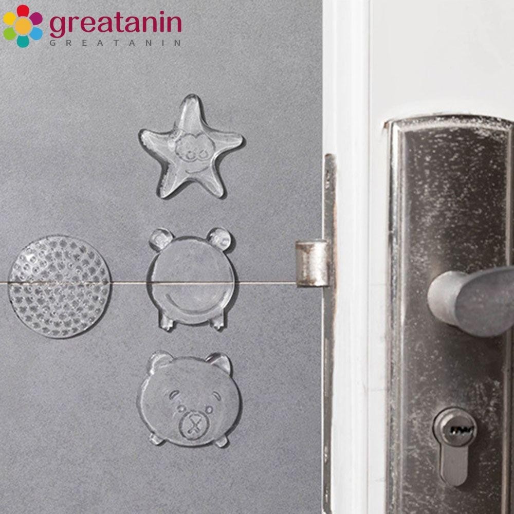 GREATANIN Door Stops Mute Crash Wall Transparent Protection stickers ...