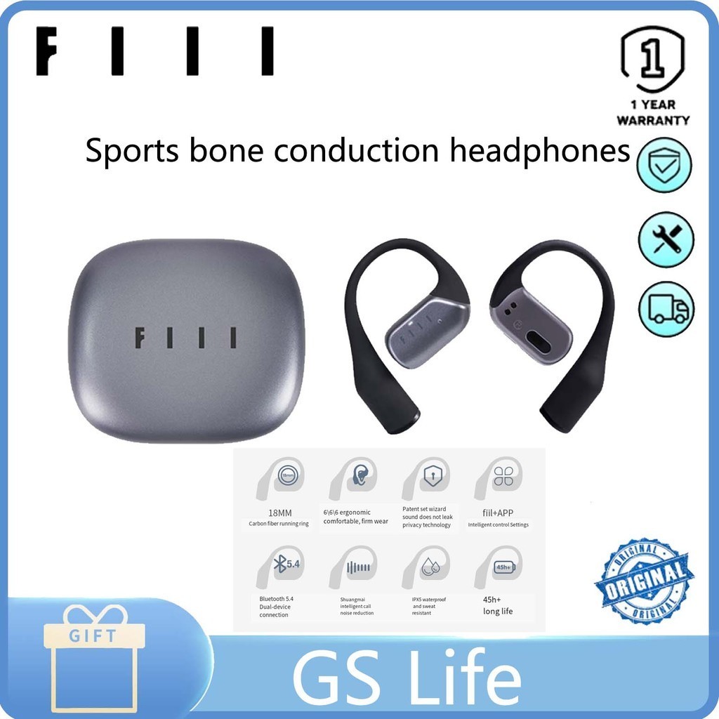 FIIL GS Lite Open Bluetooth Headset without ear hanging ear sports Air ...
