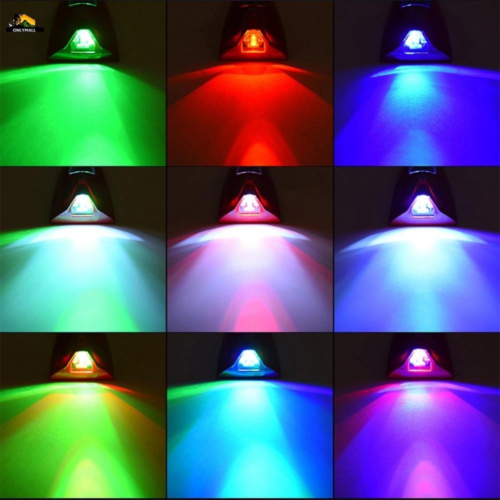 Sleek Solar Powered Auto Car Antenna Fin LED Light for Universal Models ...