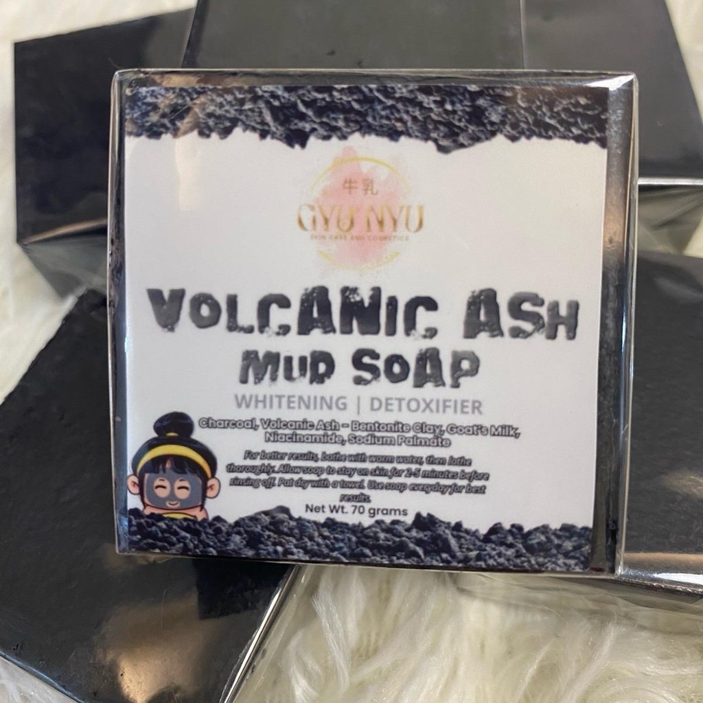 GyuNyu Volcanic Ash Bentonite Clay Mud Soap Dexotifier Whitening Soap ...
