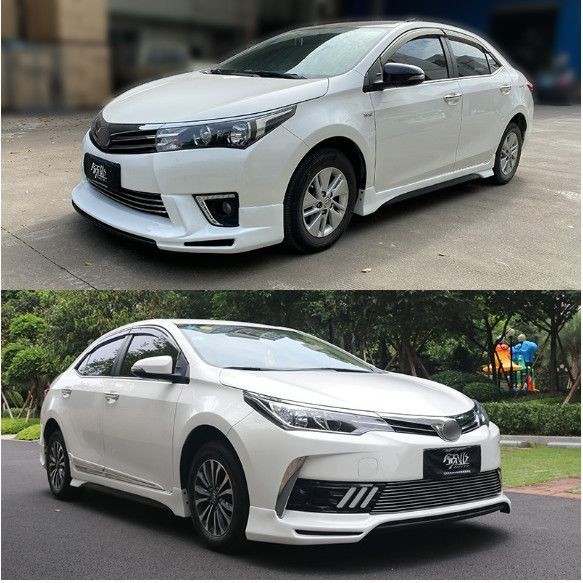 Toyota 14-18 New Corolla Altis Modified Size Surrounded Front Rear Lip ...