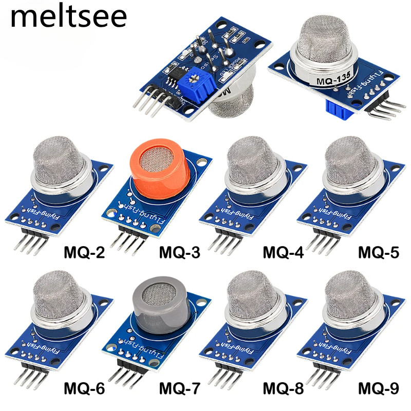 MQ-2 MQ-3 MQ-4 MQ-5 MQ-6 MQ-7 MQ-8 MQ-9 MQ-135 Detection Smoke Methane Liquefied Gas Sensor ...
