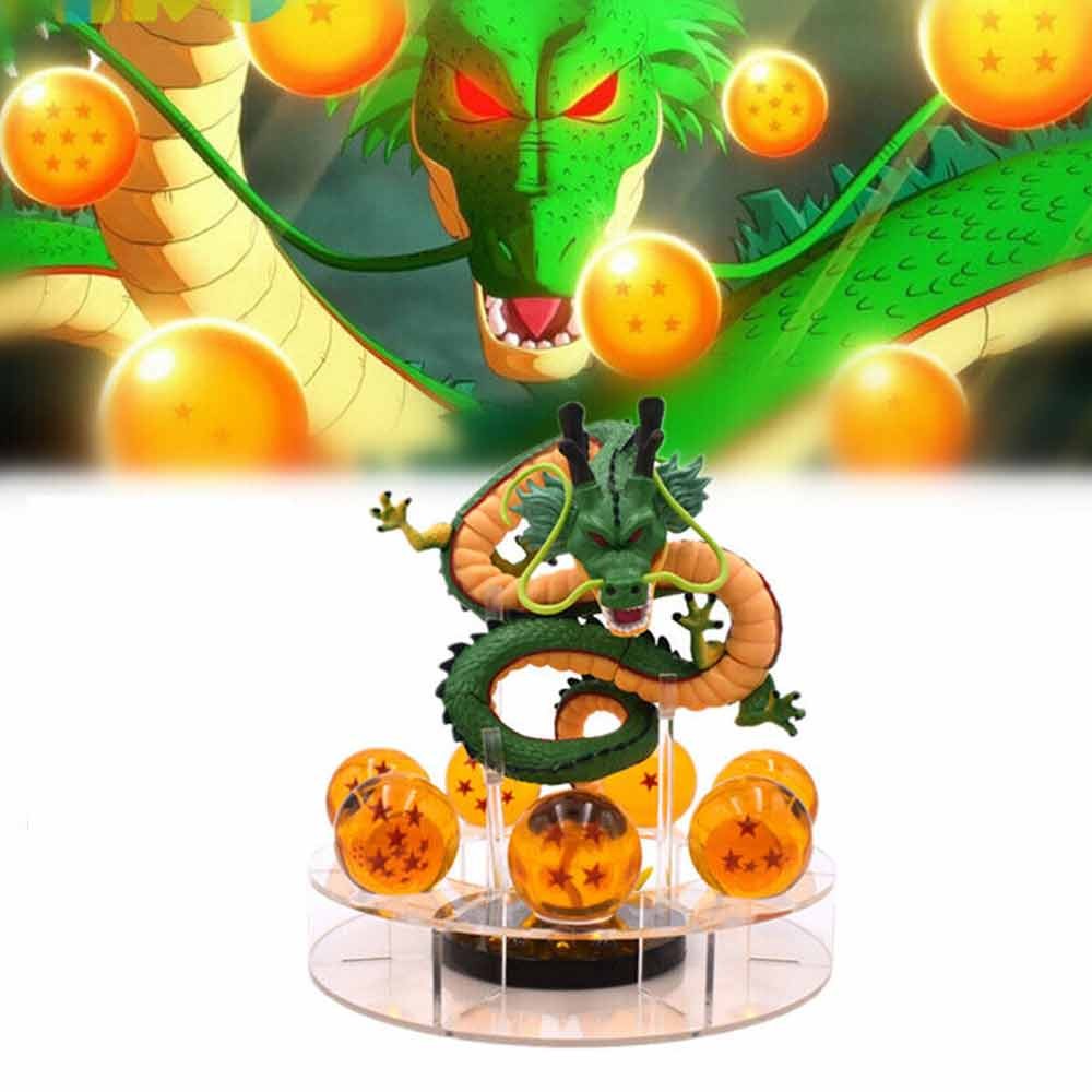 Dragon Ball Z Anime Shenlong Figures Set 7pc Star Crystal Ball Display ...