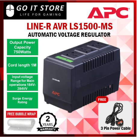 APC AVR LS1000-MS 1000VA 230V / LS1500-MS 1500VA 240V Line-R Automatic ...