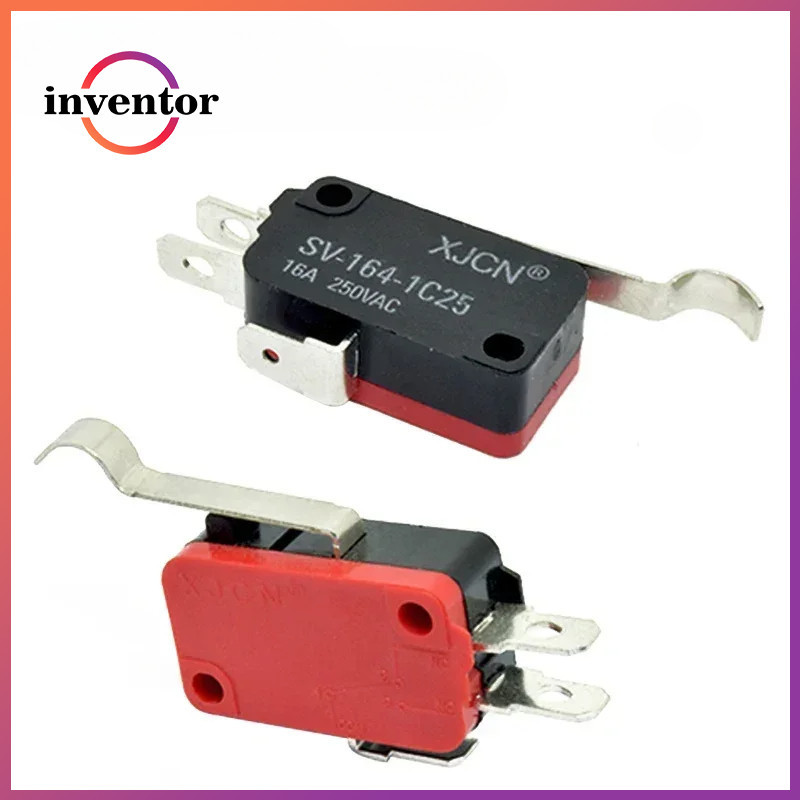SPDT Momentary Travel Limit Micro Switch 16A 250VAC 1NO1NC 3pin Lever Roller V-15 V-151 V-152 V ...