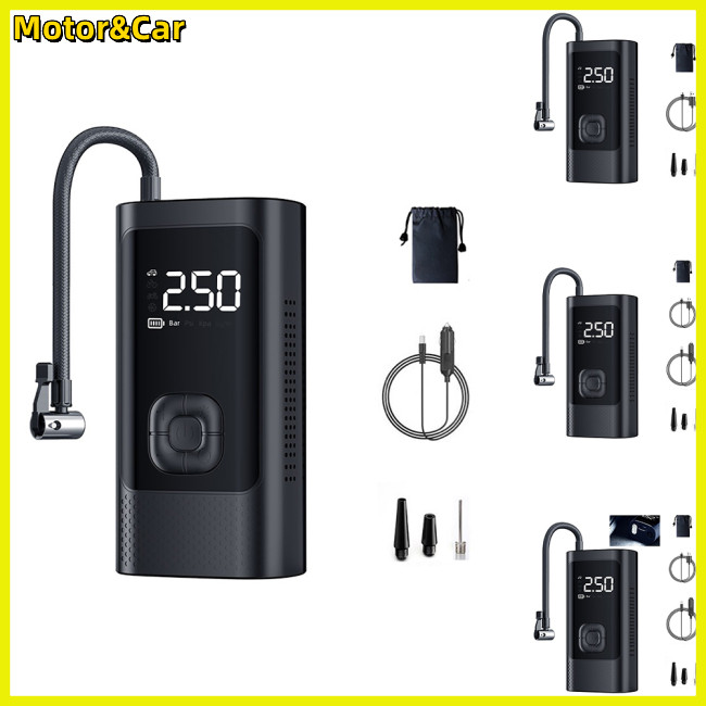 jianting Tire Inflator Portable Air Compressor, 3-150PSI 4500mAh ...