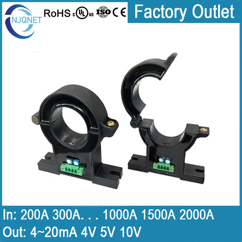 Hall Current Sensor QNDBK1-40 DC 600A 800A 1000A 1200A 2000A / DC 4 ...
