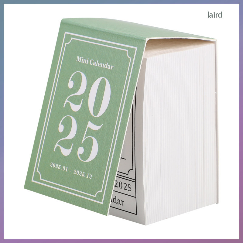 Mini Calendar 2025 Desk Retro Decorations Booklet Small Desktop ...