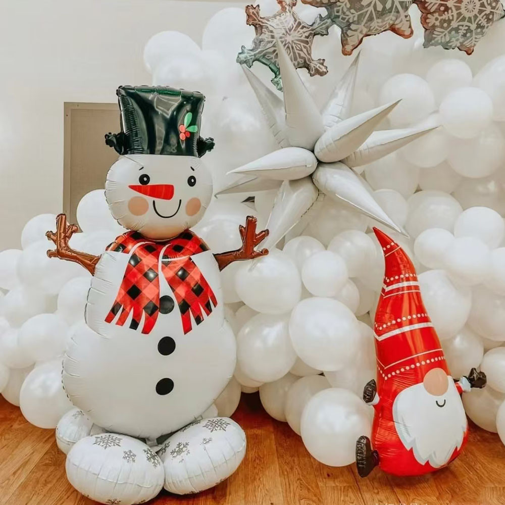 4D Huge Standing Pedestal Christmas Tree Snowman Santa Claus Elk ...