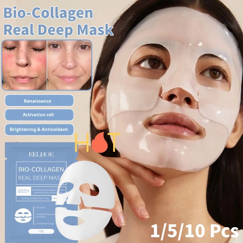 Collagen Mask for Deep Hydration Moisturizing Repair Skin Shrinking ...