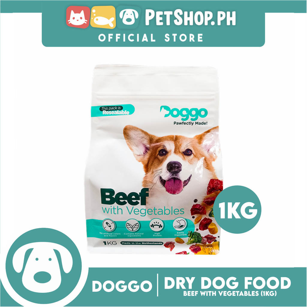 Doggo Beef with Vegetable Dry Dog Food 1kg | Shopee Philippines