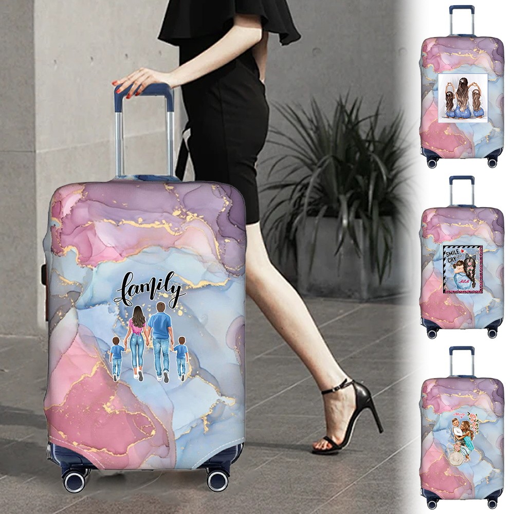 Luggage Cover Stretch Fabric Suitcase Protector Baggage Dust Case Cover ...