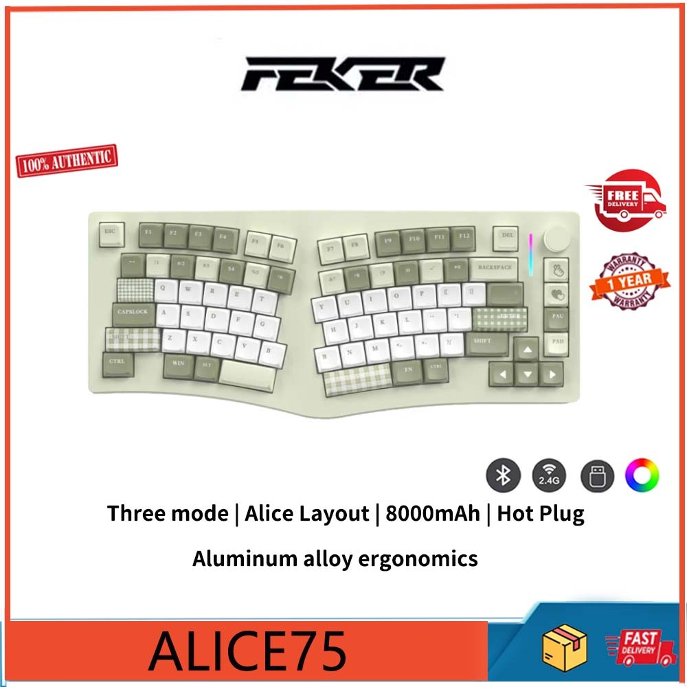 FEKER Alice75 aluminum alloy ergonomics 3 ° slope customized three mode ...