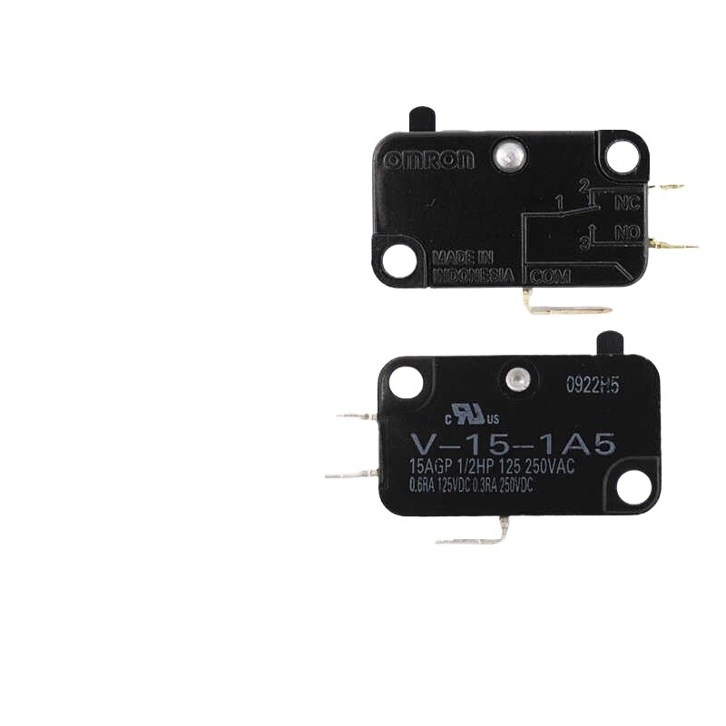 Original Omron micro switch V-15-1A5 jog light touch stroke limiter foot switch core 3 feet ...
