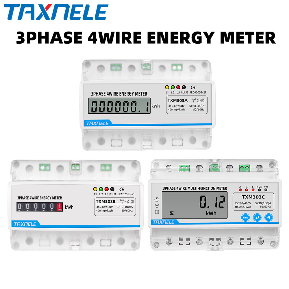 nxp-380V 100A Digital Display Energy Meter LCD Counter 7P Electronic ...