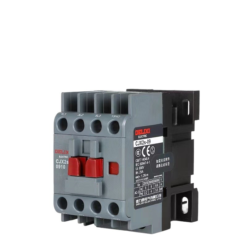 Delixi CJX2S-0910 AC contactor 0911 three-phase 380V0901 single-phase 220V24V36V110V | Shopee ...