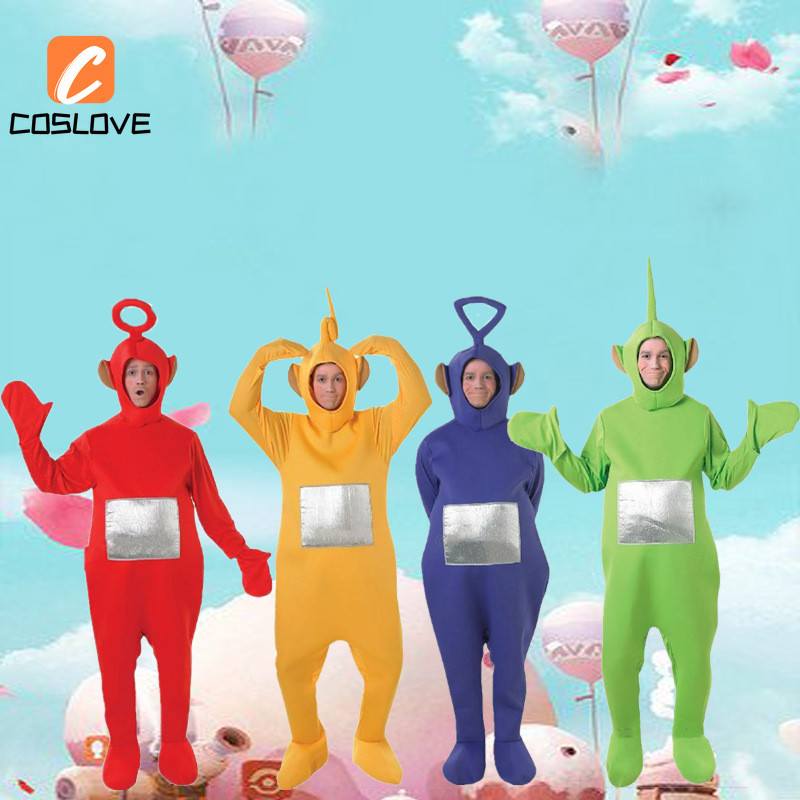 Halloween Anime The Teletubbies Cosplay Clothing Full Set Costume Suit ...