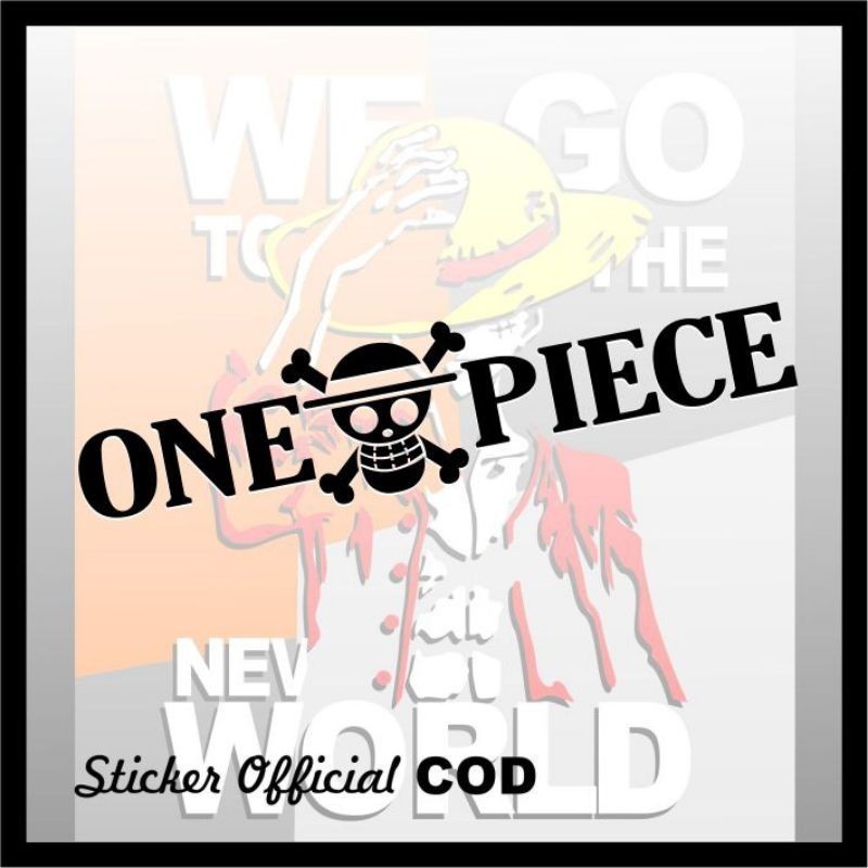 One Piece Logo Sticker for Motorcycle Stickers Waterproof Decal Sticker ...