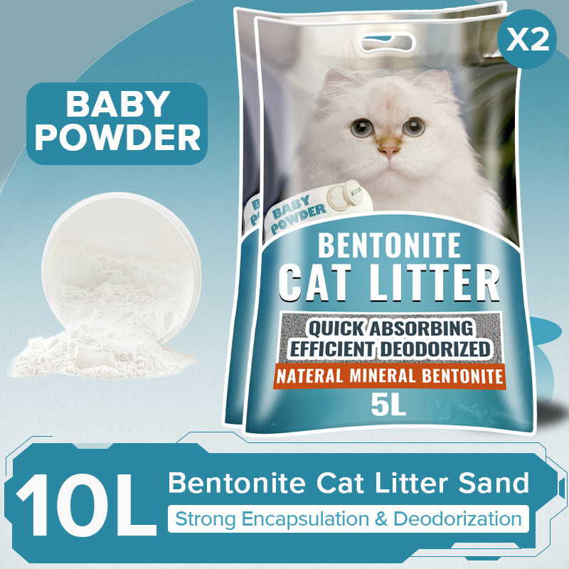 【WholeSale】10L/5L Bentonite cat litter 6L/2Kg Tofu cat litter Large capacity cat litter | Shopee ...