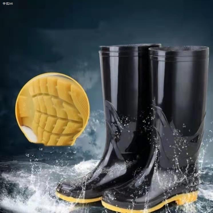 Hawk Men's Water Proof High-Cut heavy-duty Non-Slip white Rain Boots ...