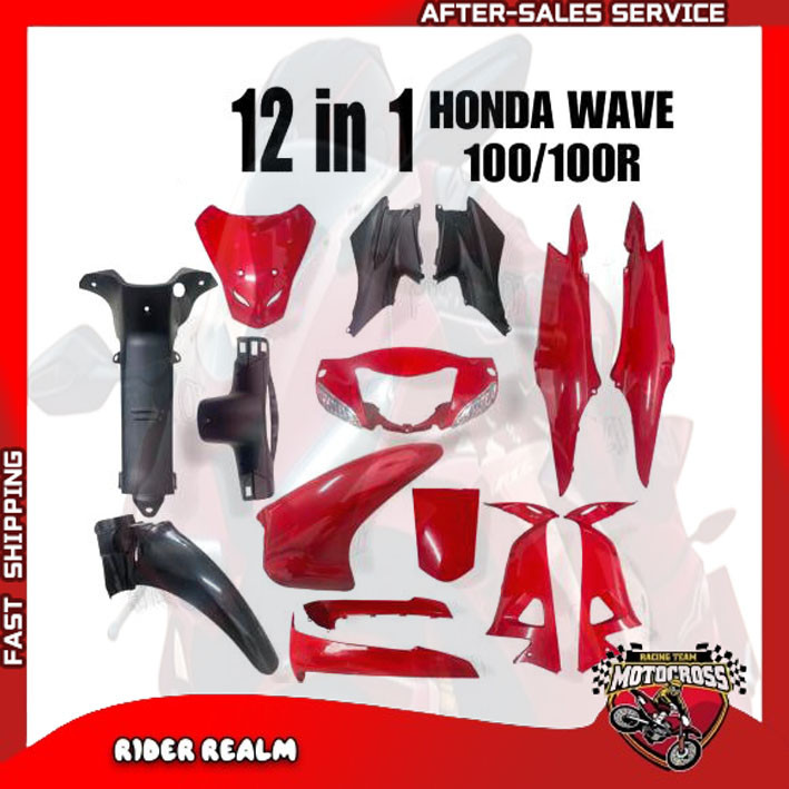 HONDA WAVE 100/100R FLAIRINGS 8IN1 AND 12IN1 ALL COLORS COMPLETE SET ...