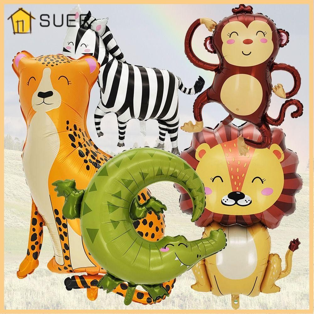 SUER1EN Animal Balloons, Forest Decorations Aluminum Film Balloons ...
